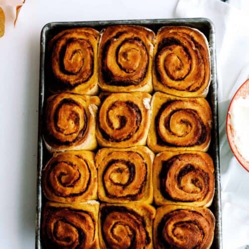 Pumpkin Cinnamon Rolls Recipe - Six Sisters' Stuff