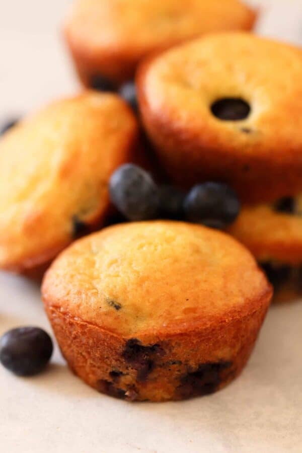 Cake Mix Blueberry Muffins Recipe - Six Sisters' Stuff