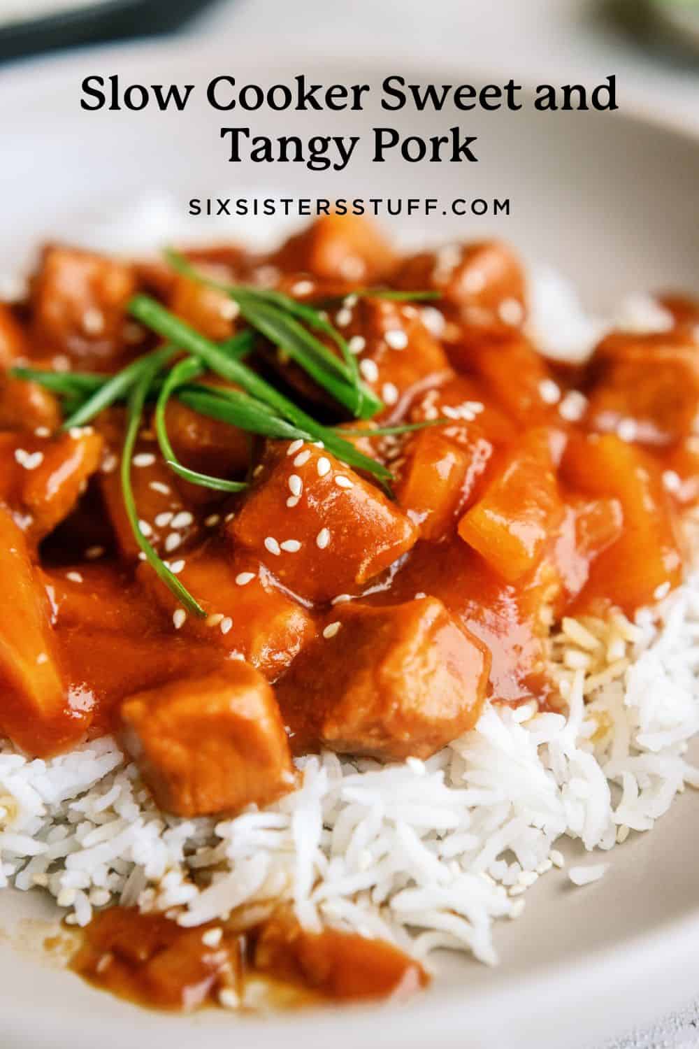 Slow Cooker Sweet and Tangy Pork Recipe