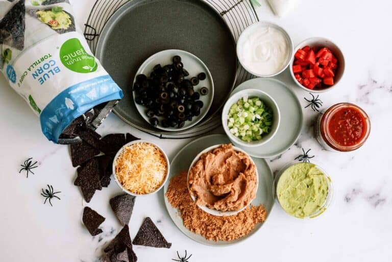 Spooky Halloween 7-Layer Dip Recipe - Six Sisters' Stuff