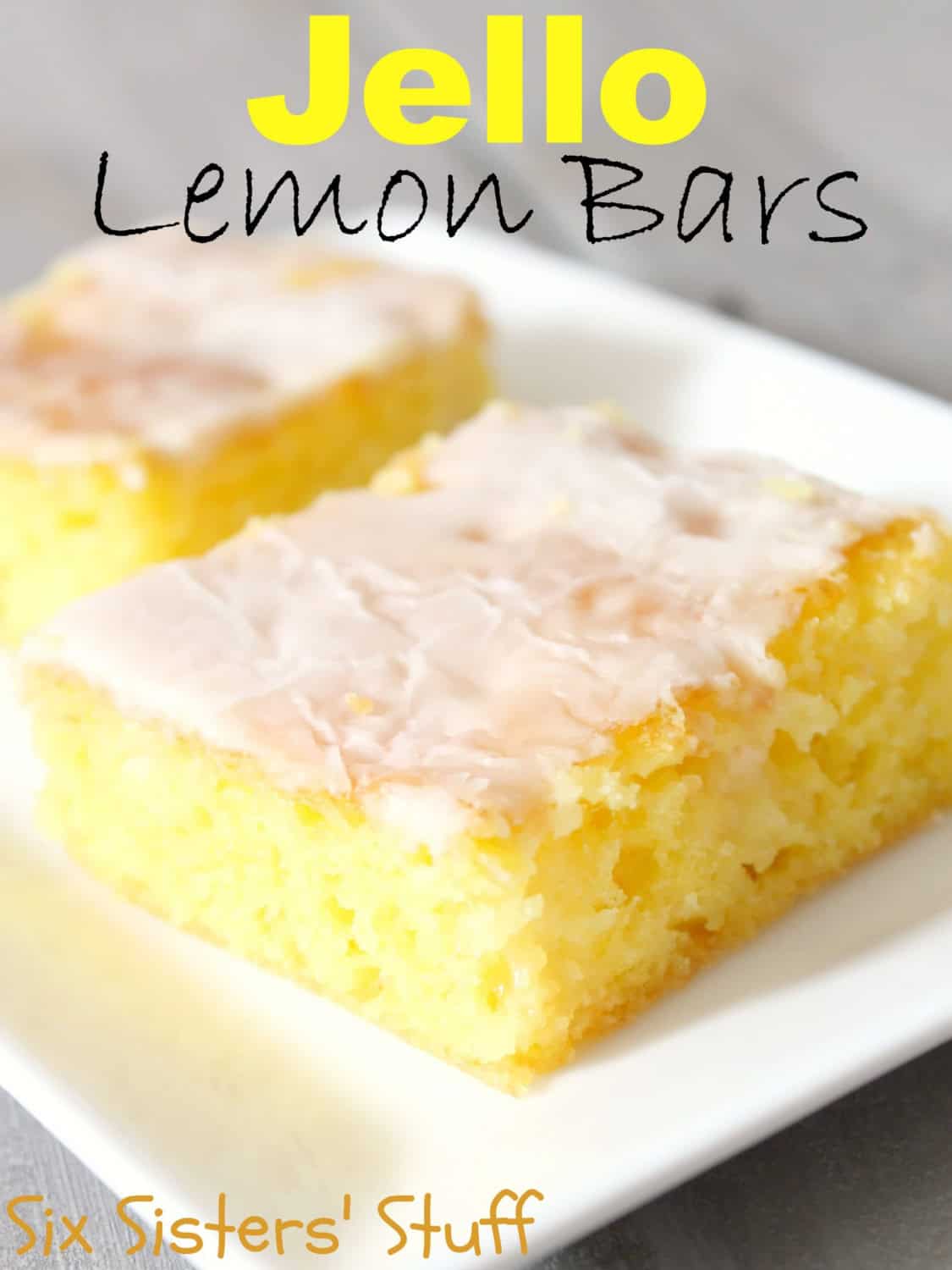Jello Lemon Bars Recipe - Six Sisters' Stuff