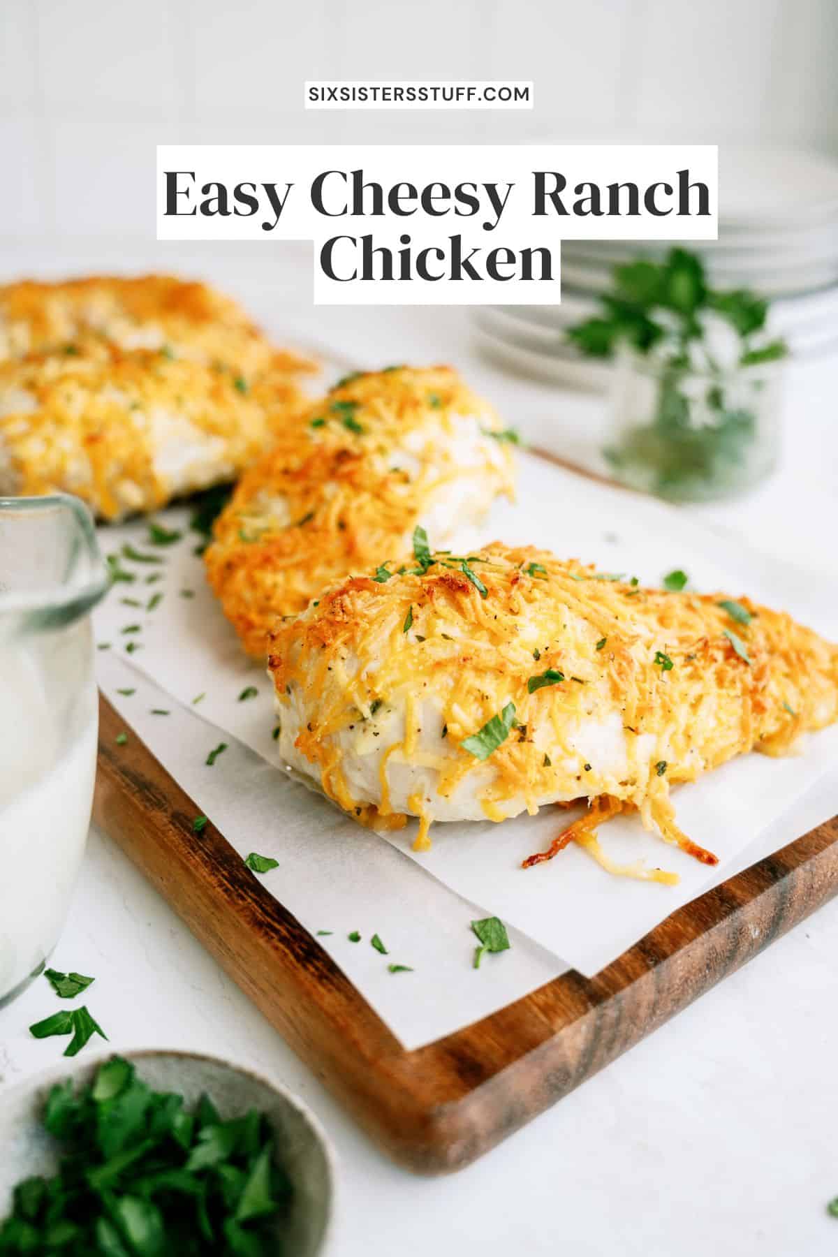 Easy Cheesy Ranch Chicken Recipe - Six Sisters' Stuff