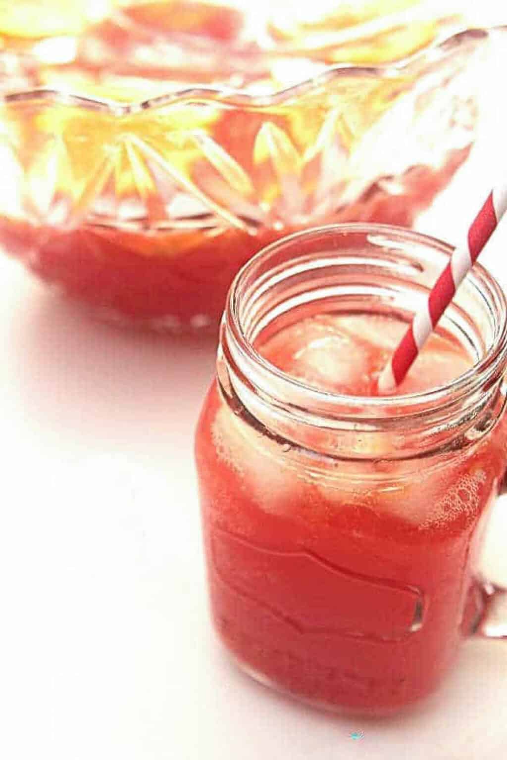 Sparkling Red Party Punch Recipe - Six Sisters' Stuff
