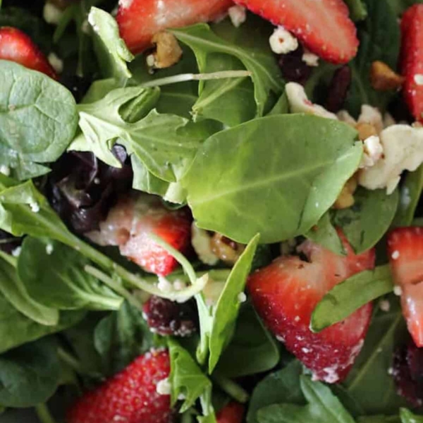 Spring Salad with Lemon Poppyseed Dressing - Six Sisters' Stuff
