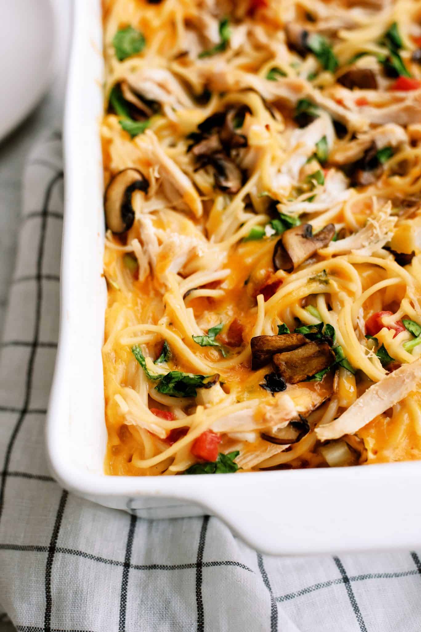 Easy Pesto Chicken Pasta Casserole Recipe