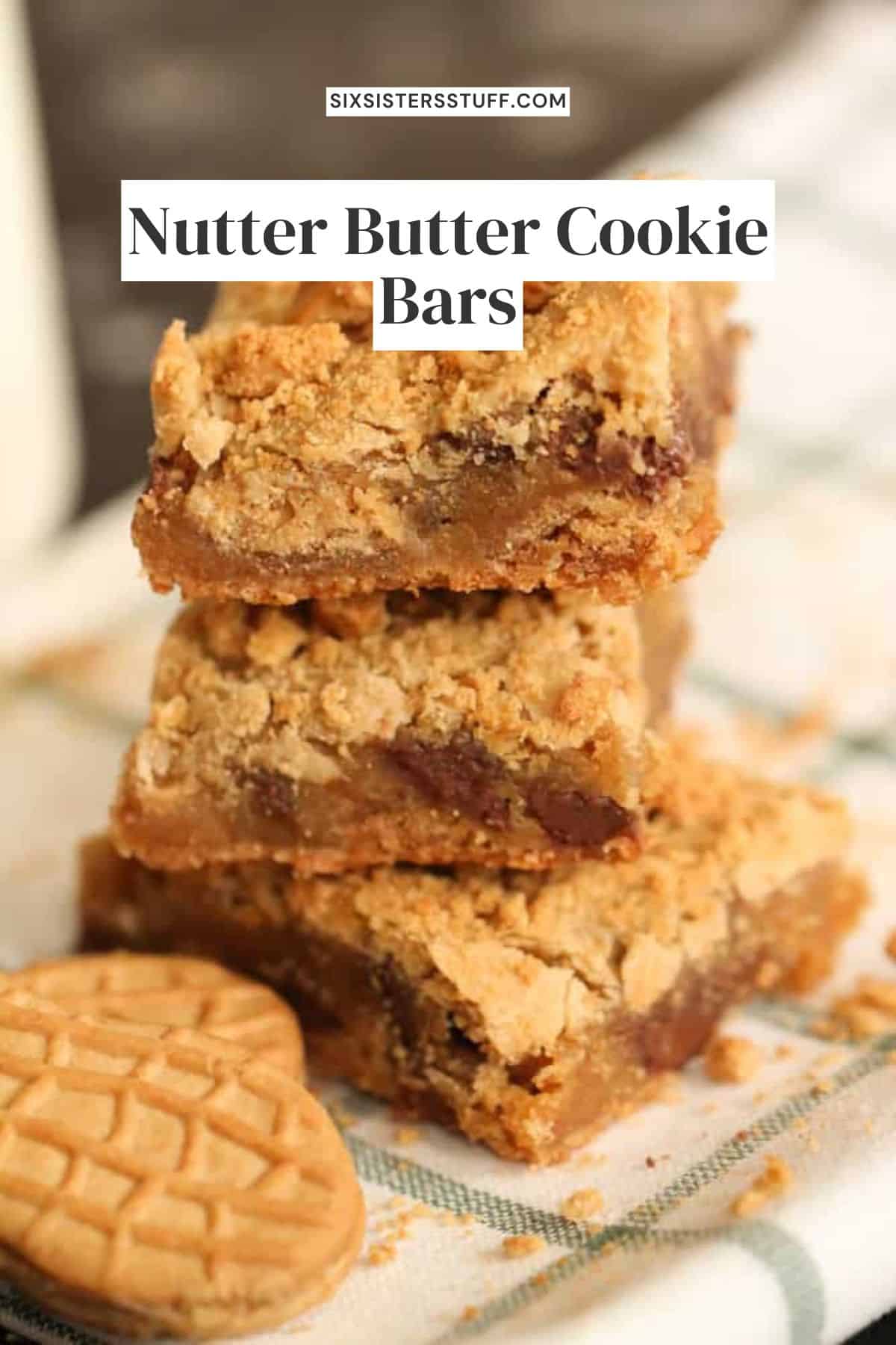 Nutter Butter Cookie Bars Recipe - Six Sisters' Stuff