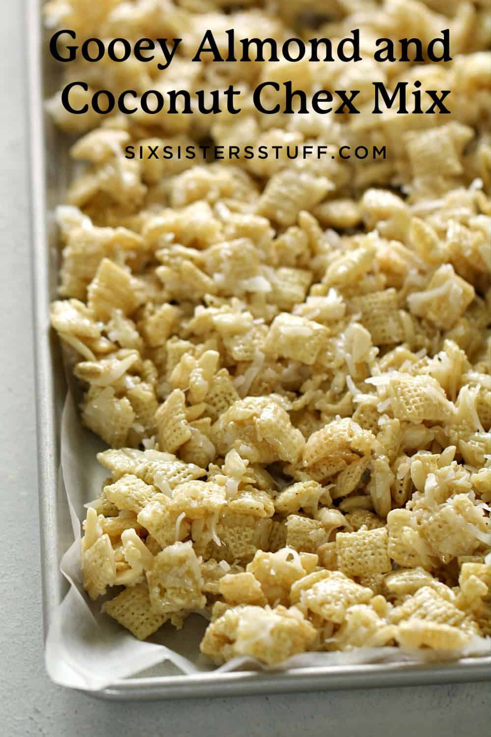 Gooey Almond and Coconut Chex Mix Recipe (a family favorite)