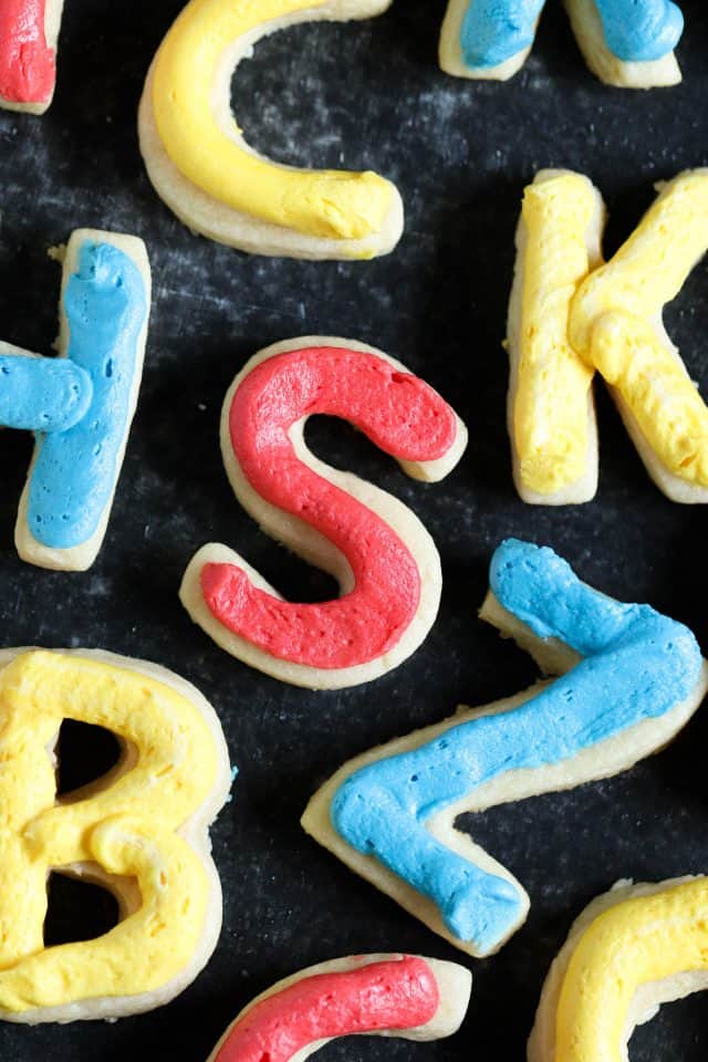 Alphabet Sugar Cookies Recipe - Six Sisters' Stuff
