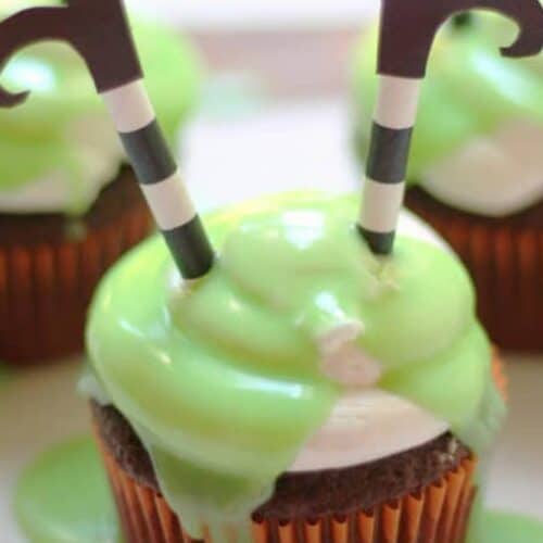 Melted Witch Cupcakes Recipe - Six Sisters' Stuff
