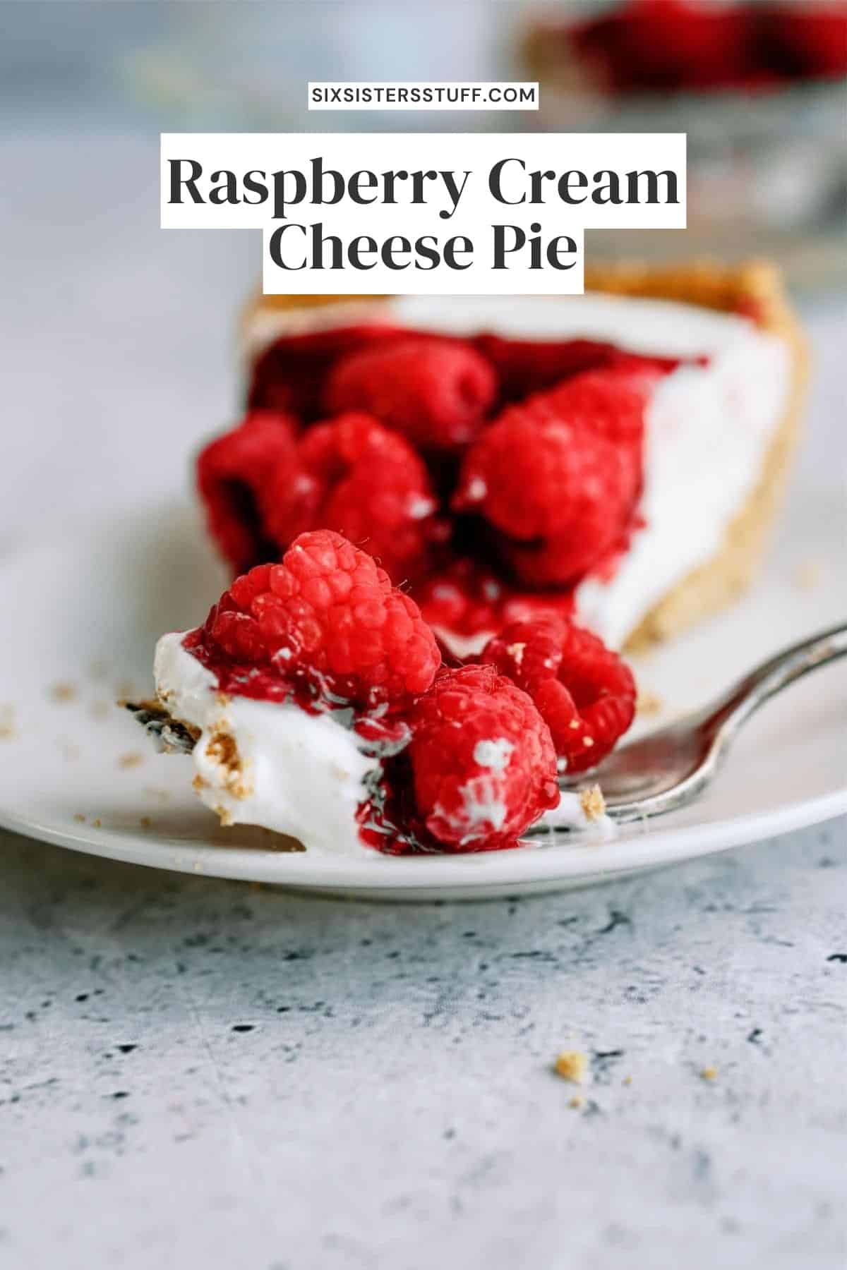 Raspberry Cream Cheese Pie Recipe - Six Sisters' Stuff