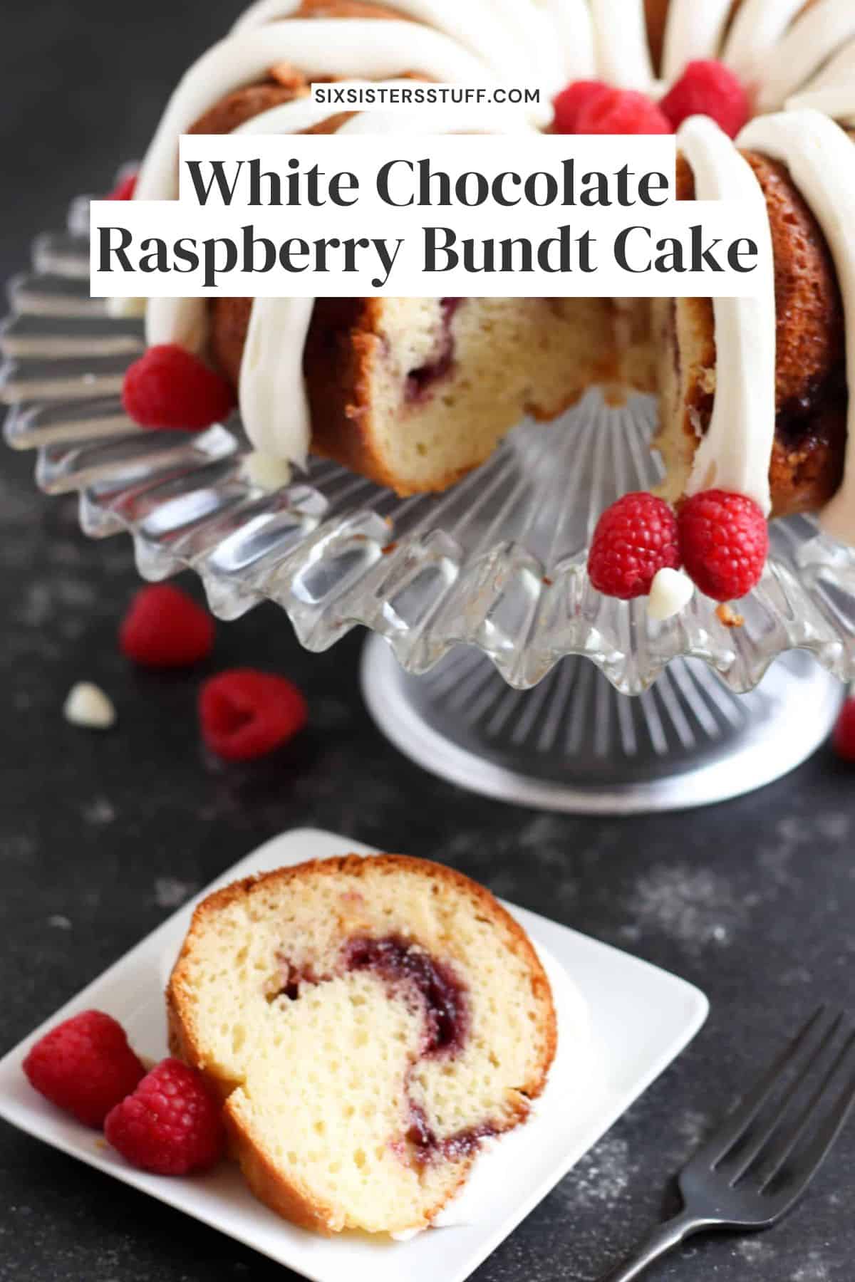 White Chocolate Raspberry Cake Recipe - Six Sisters' Stuff