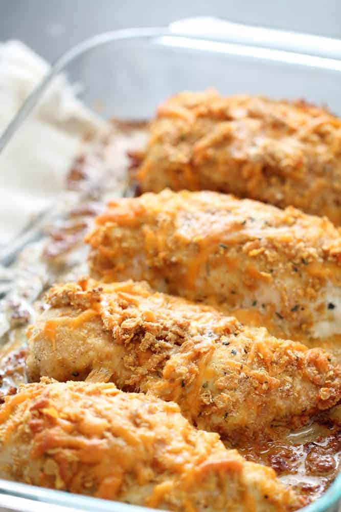 Cheddar Baked Chicken Recipe - Six Sisters' Stuff