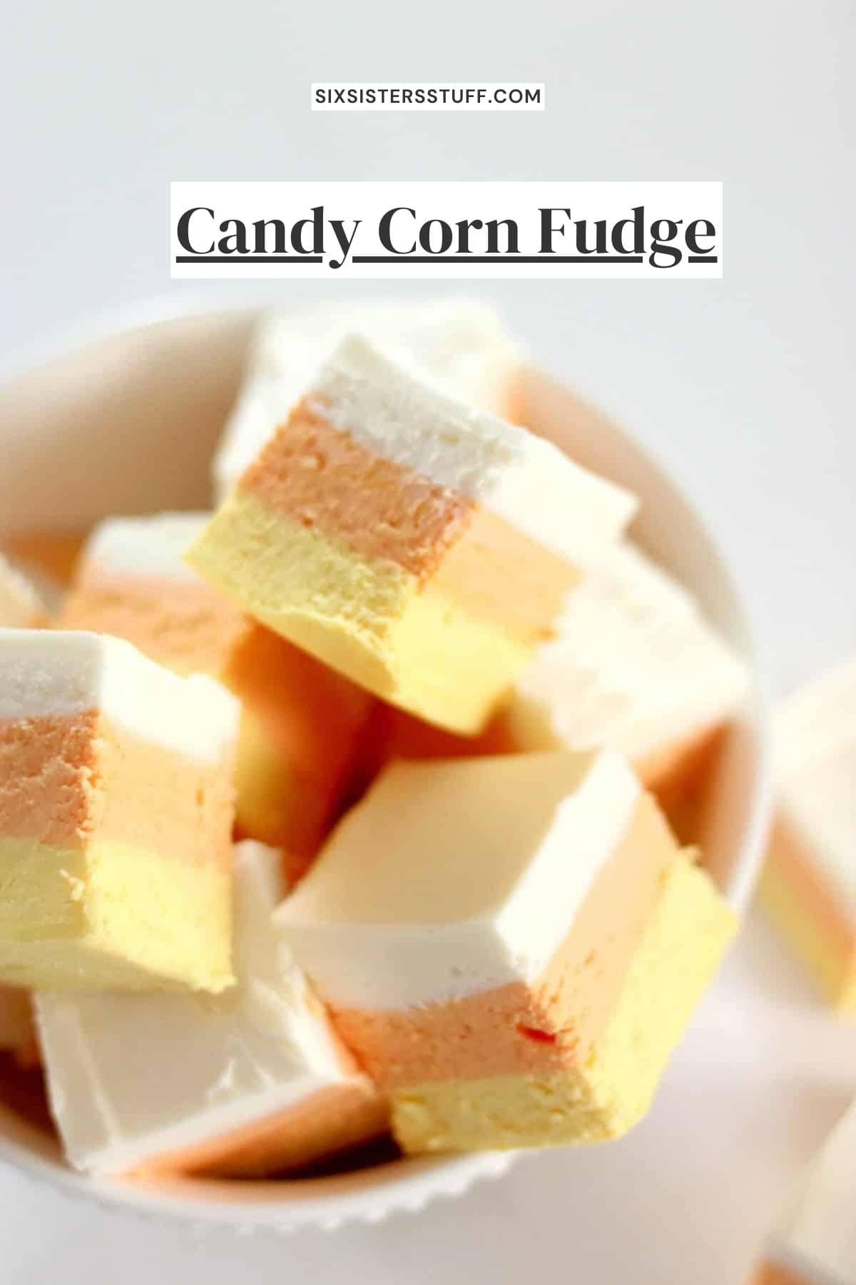 Easy Candy Corn Fudge Recipe - Six Sisters' Stuff