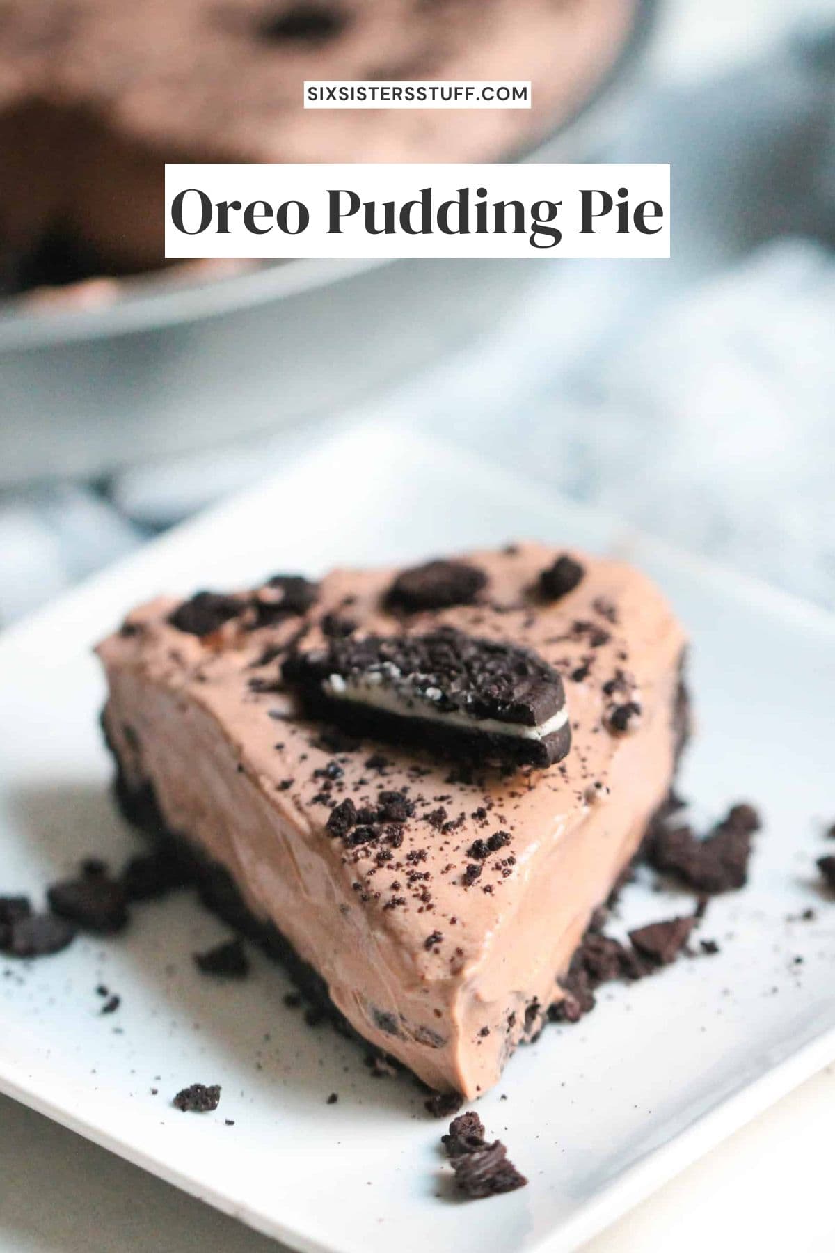 Oreo Pudding Pie Recipe - Six Sisters' Stuff