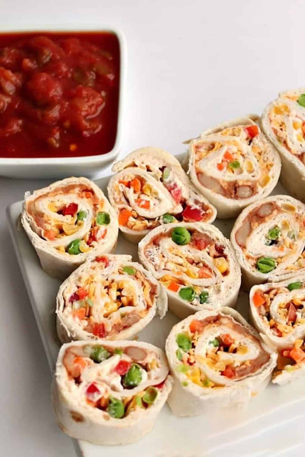 Mexican Tortilla Wrap Roll-Ups Recipe - Six Sisters' Stuff