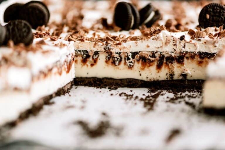 Oreo Ice Cream Cake Dessert Recipe - SIx Sisters Stuff