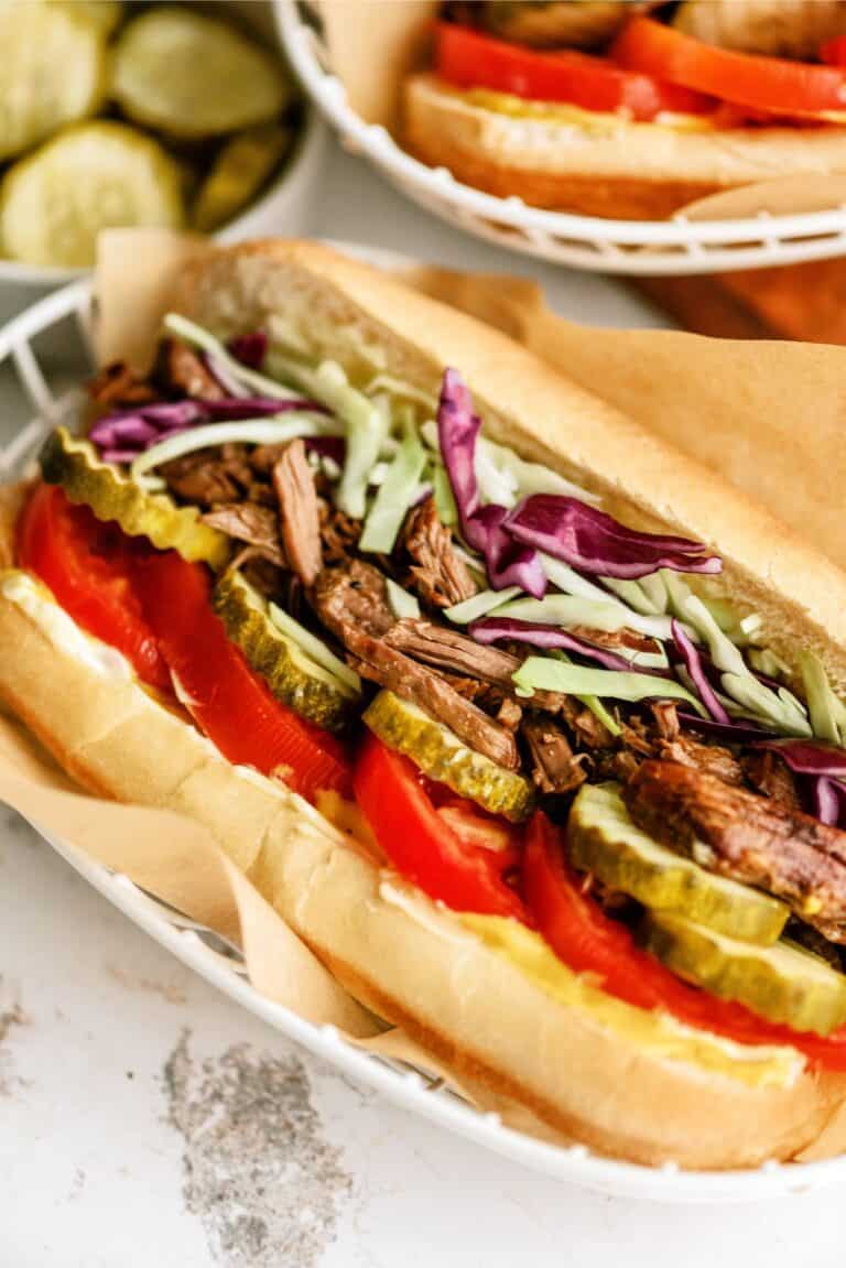 Instant Pot Beef Po Boy Sandwiches Recipe - Six Sisters' Stuff