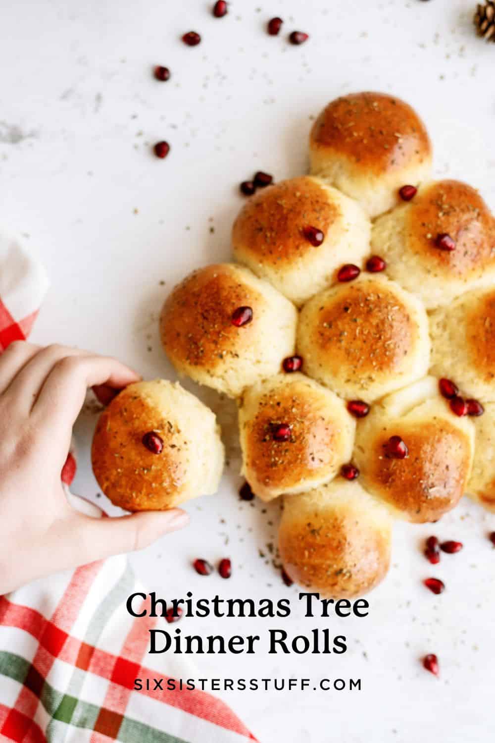 Christmas Tree Dinner Rolls Recipe - Six Sisters' Stuff