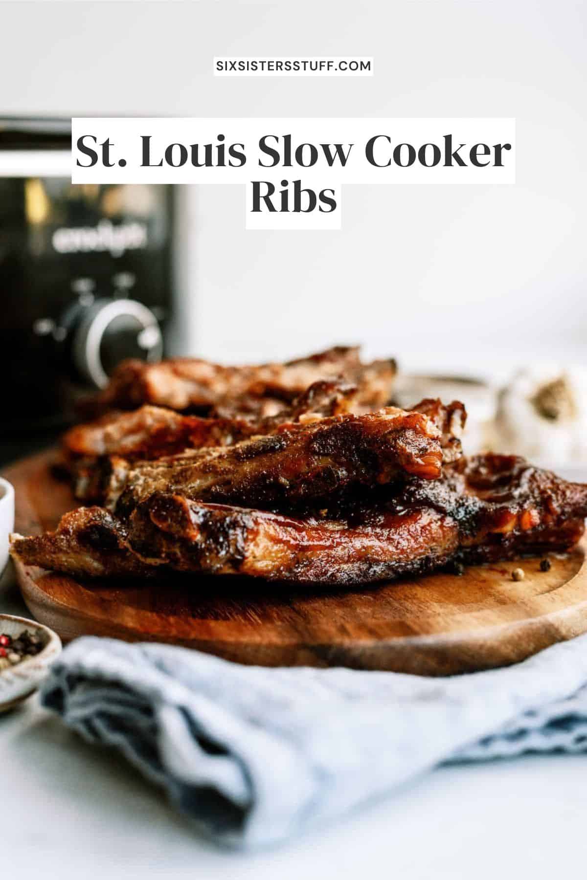 St Louis Slow Cooker Ribs