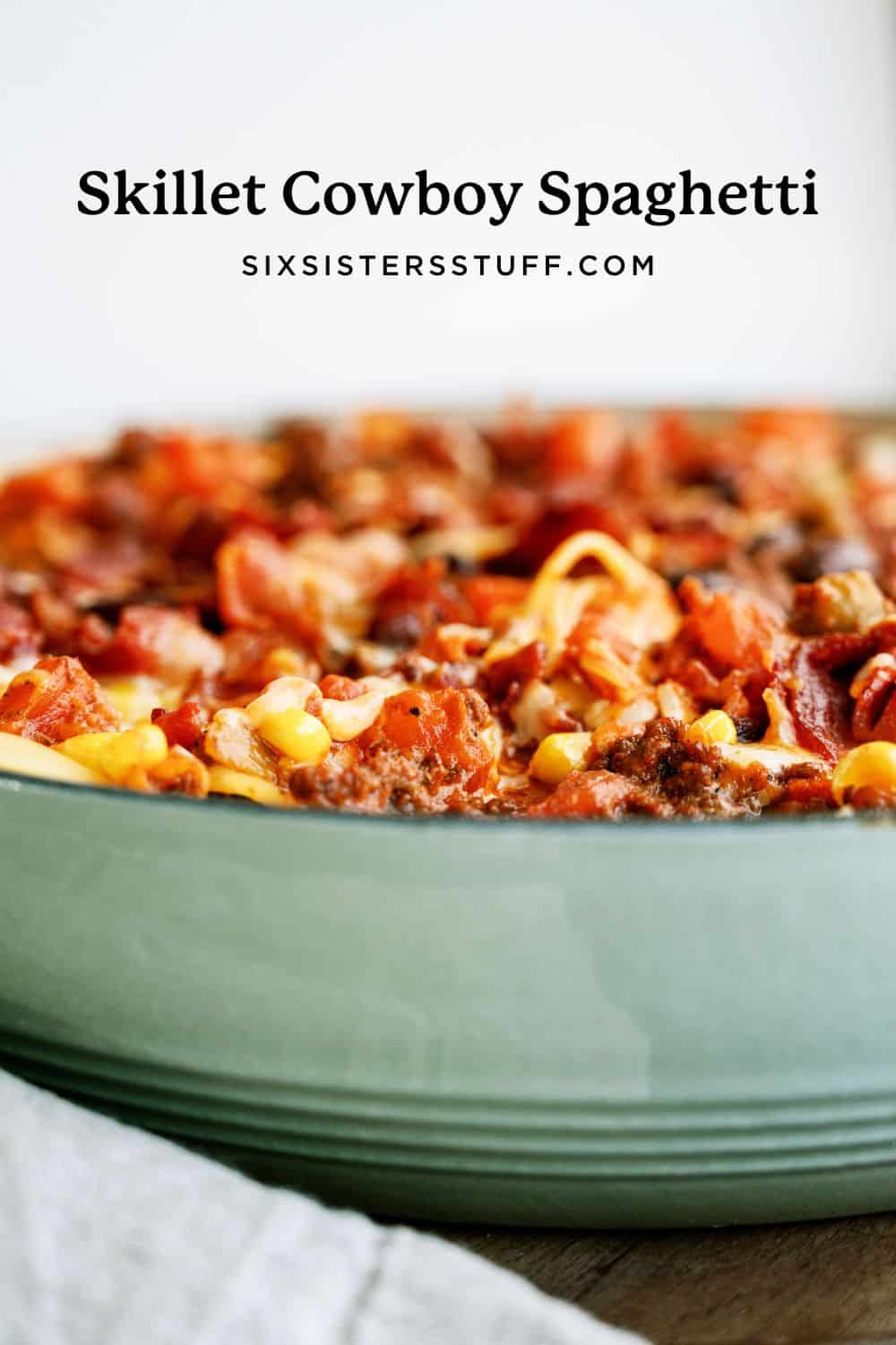 Skillet Cowboy Spaghetti Recipe