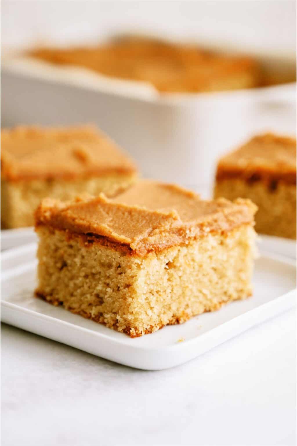 Peanut Butter Sheet Cake Recipe- Six Sisters' Stuff