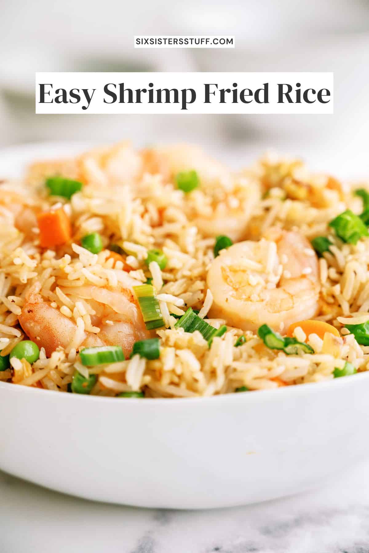 Easy Shrimp Fried Rice Recipe - Six Sisters' Stuff